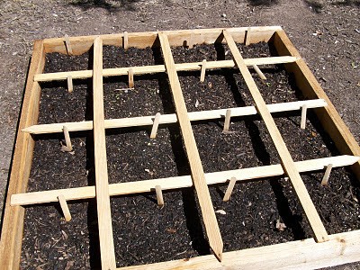 Square Foot Gardening: Filling the boxes | Vegetable Garden Blog